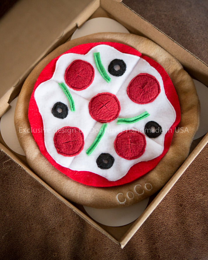 Personalized Pizza Snuffle Mat – DogNmat